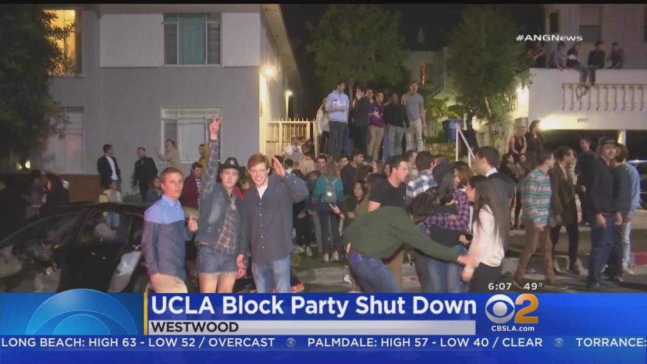 UCLA Block Party Draws Riot Response - YouTube
