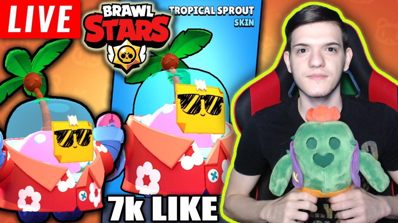 🔴[LIVE] AM CUMPARAT NOUL SKIN TROPICAL SPROUT! Brawl Stars - YouTube
