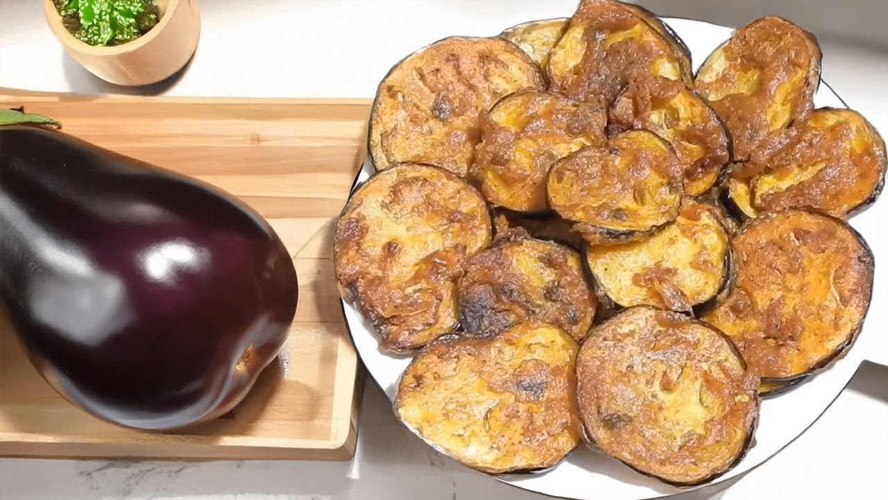 Big Brinjal Fry Recipe | Baingan Fry-Vankaya Fry-Kathrikkai Fry | Tasty ...