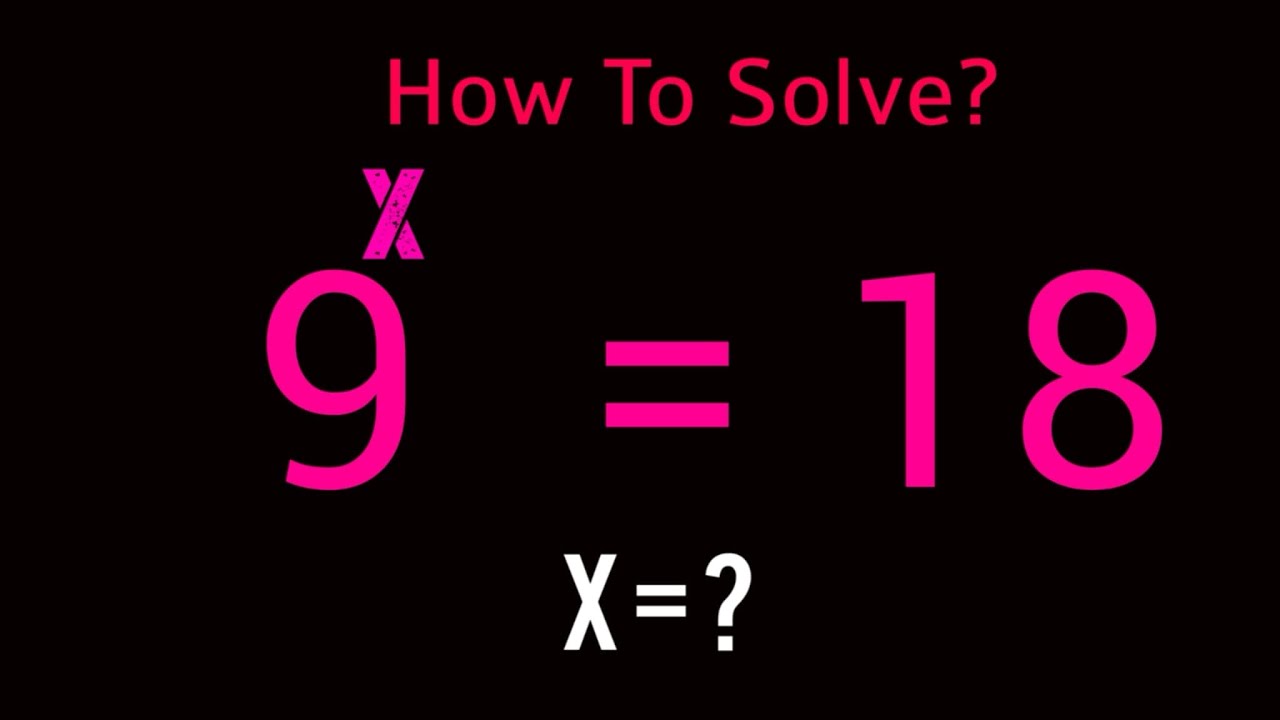 Algebra Exponential Problem ️ - YouTube