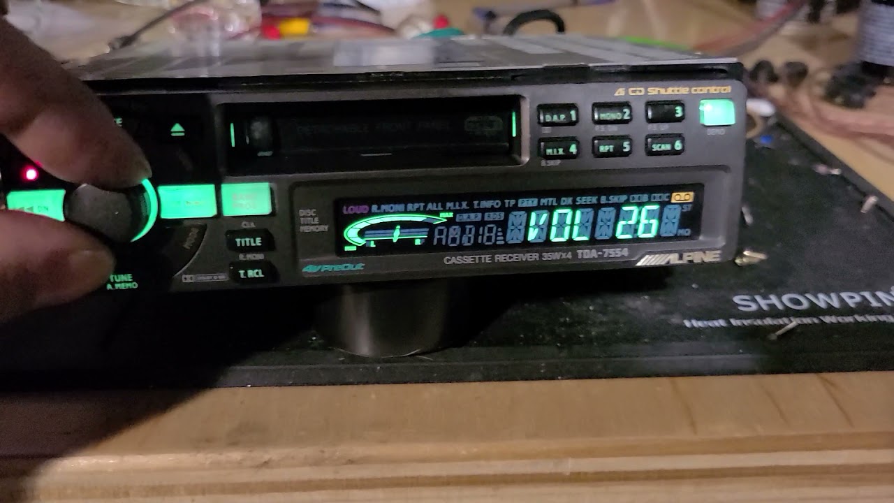 Alpine TDA-7554 repair - YouTube