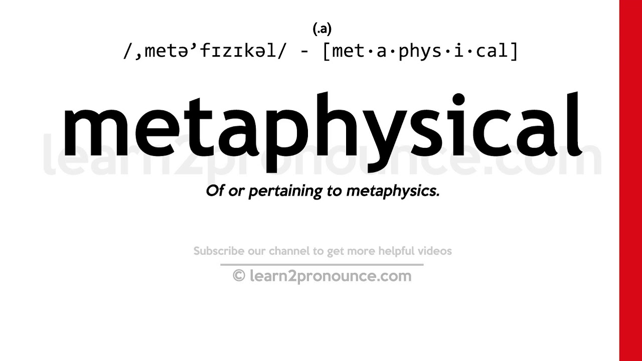 Pronunciation of Metaphysical | Definition of Metaphysical - YouTube