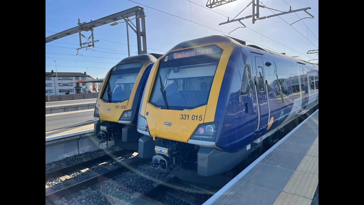 Northern 331 Trains - Preston to Blackpool North Rail Ride - YouTube