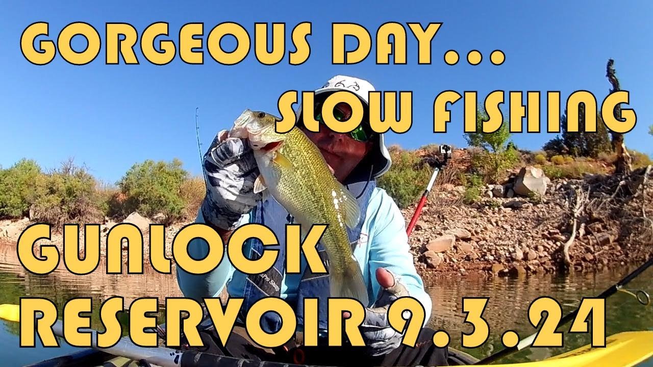 Gorgeous Day, Slow Fishing at Gunlock Reservoir (9.3.24) - YouTube