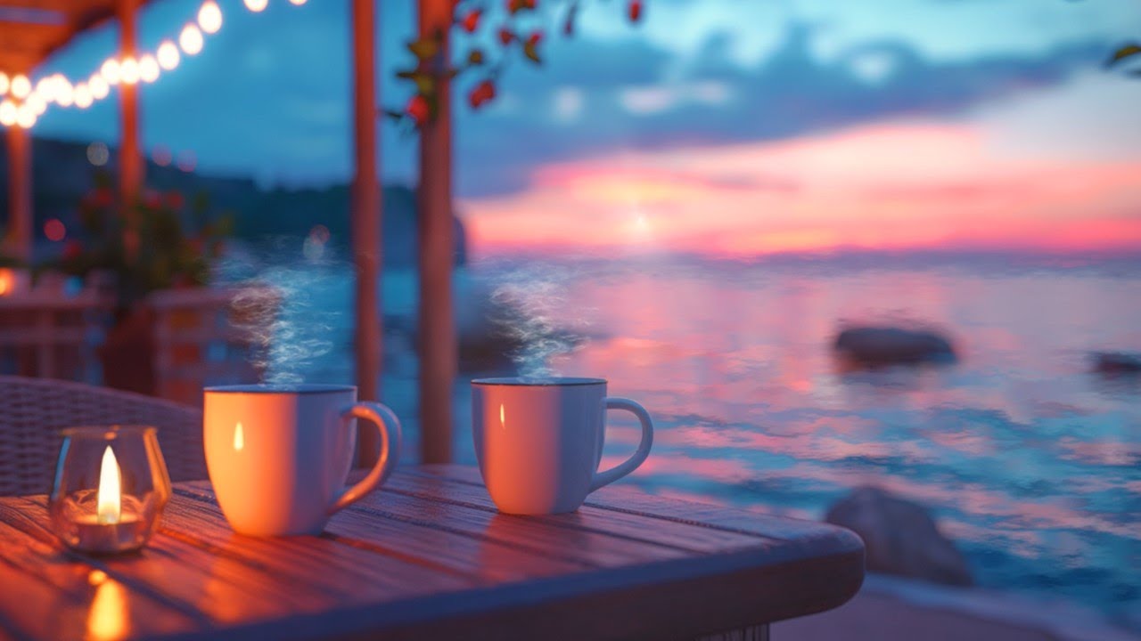 Beautiful Seaside Classical Piano Music 🎹| Evening Summer Coffee Shop ...