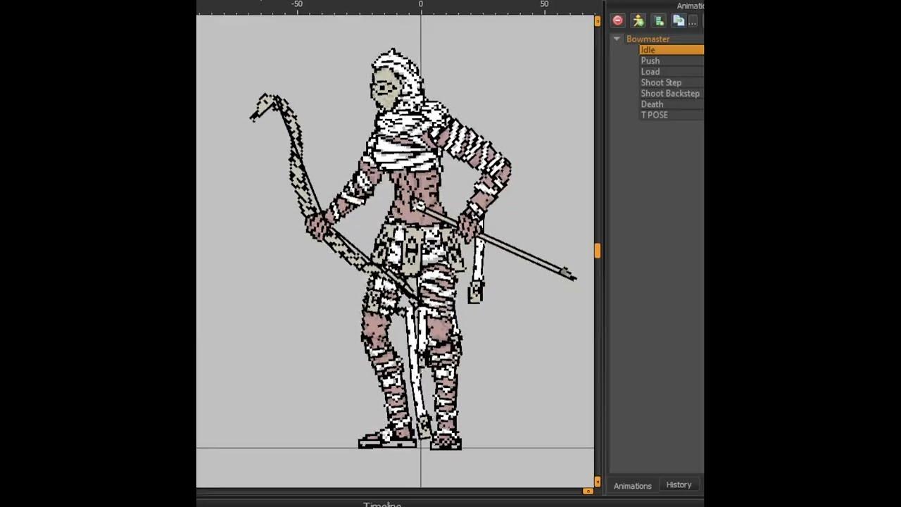2D skeletal sprite animation - YouTube