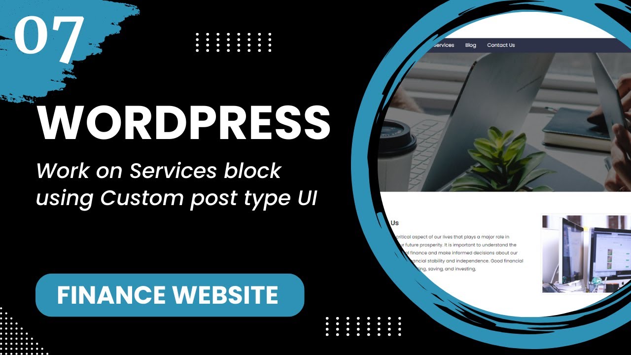 WordPress #7 - Work on Services block using Custom post type UI - YouTube