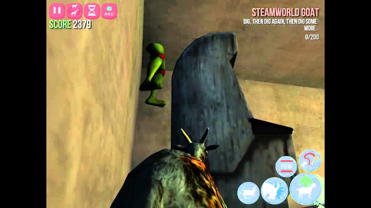 [Goat Simulator] Dancing ninja shrek turtle in a roof - YouTube