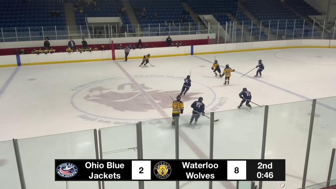 2013 Ohio Blue Jackets vs. Waterloo Wolves 12U - YouTube