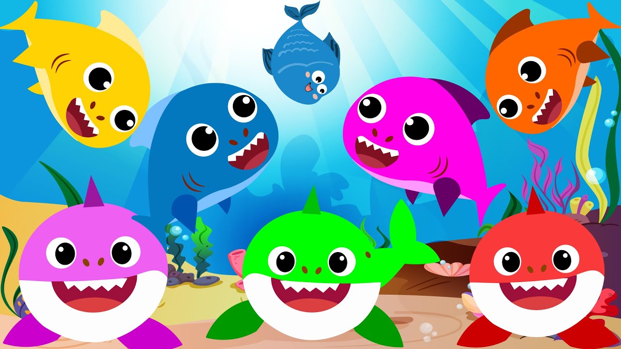 Baby Shark Song | Ten Little Shark Song | Mix Shark Song | Baby Shark ...