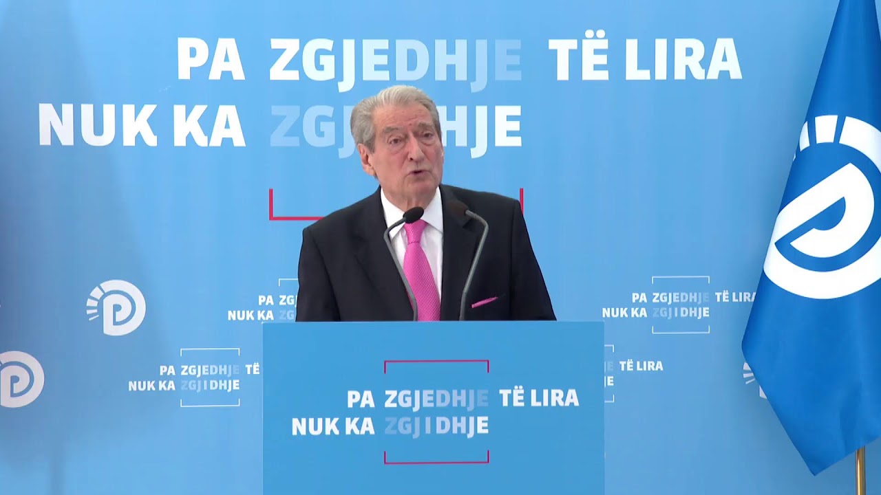 Kryetari i Partisë Demokratike Sali Berisha, deklaratë për media në ...