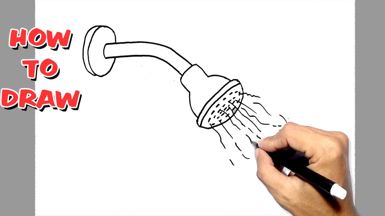 How to draw A Shower - YouTube