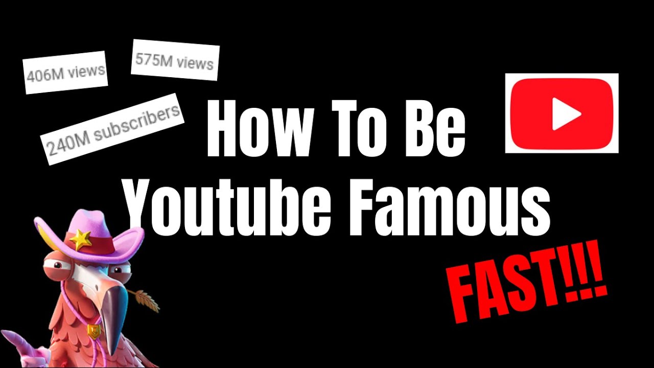 How to get famous on Youtube!! - YouTube