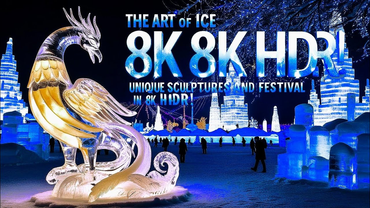 The Art of Ice: 8K HDR – Unique Ice Sculptures and Festivals | # ...