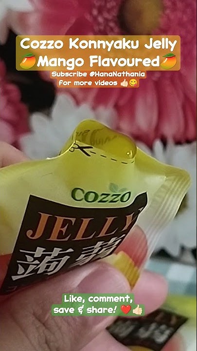 Cozzo Konnyaku Jelly - 🥭Mango Flavoured🥭 | Subscribe @HanaNathania for more videos 👍🏻 ️ - YouTube