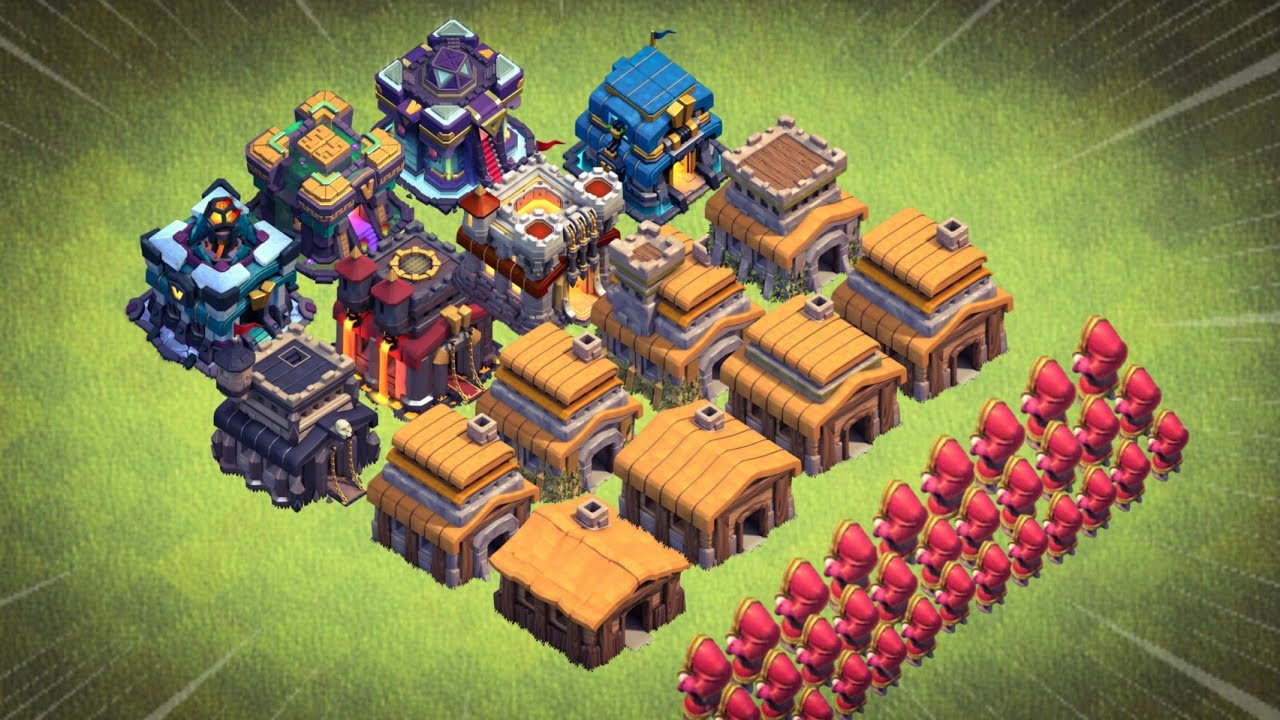 Max Wizard Vs Every Town Hall Max Defense | Clash of Clans | - YouTube