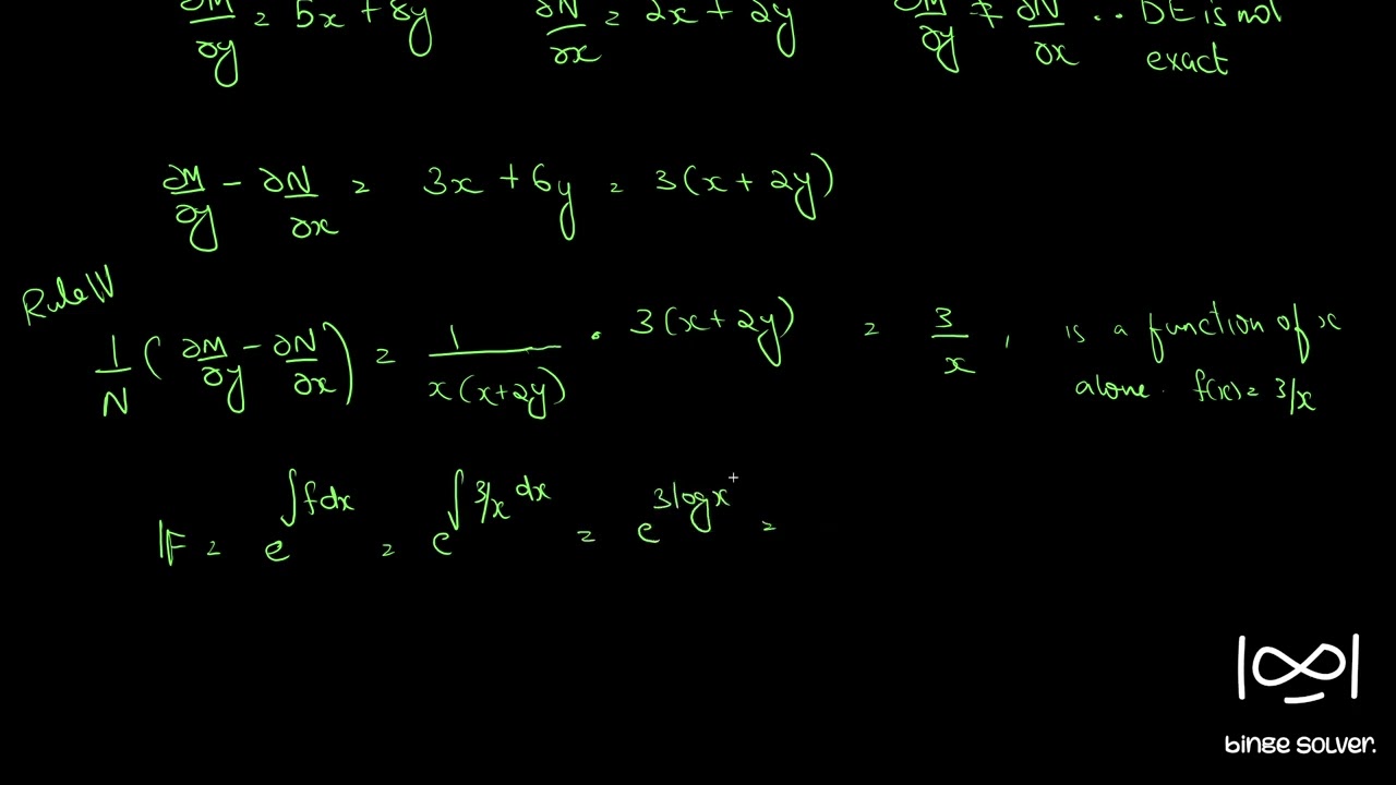 Q219 Solve 5xy 4y 2 1 dx x 2 2xy dy 0 YouTube Q219 Solve 5xy 4y 2 1 dx x 2 2xy dy 0 YouTube
