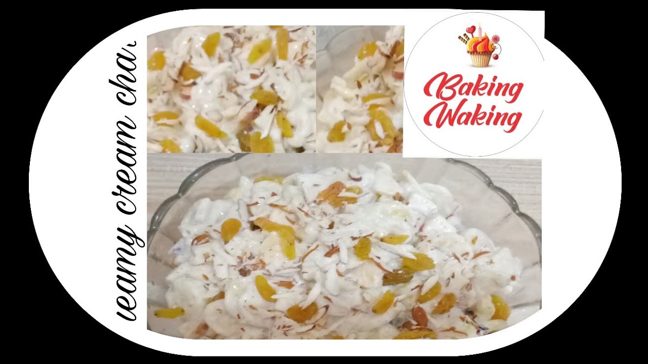 Creamy Fruit dessert(creamy cream chart)(creamy fruit chart)iftar ...