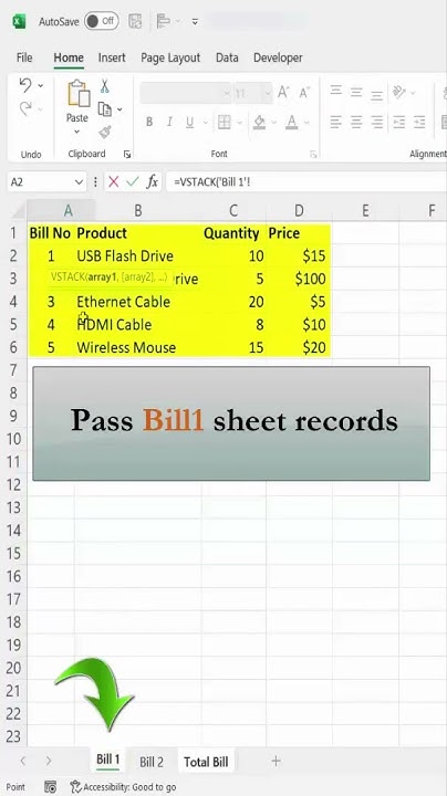 Excel Tips Quickly Combine Data From Multiple Sheets Using Vstack Youtube