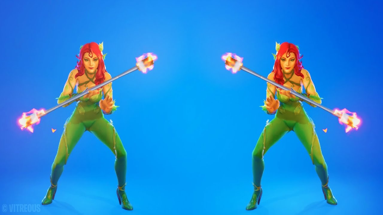 These Fortnite Emotes Looks Better with Poison Ivy Skin - YouTube