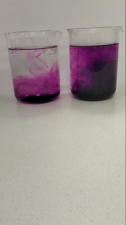 Diffusion Potassium Manganate Vii Hot And Cold Chemistry Experiment