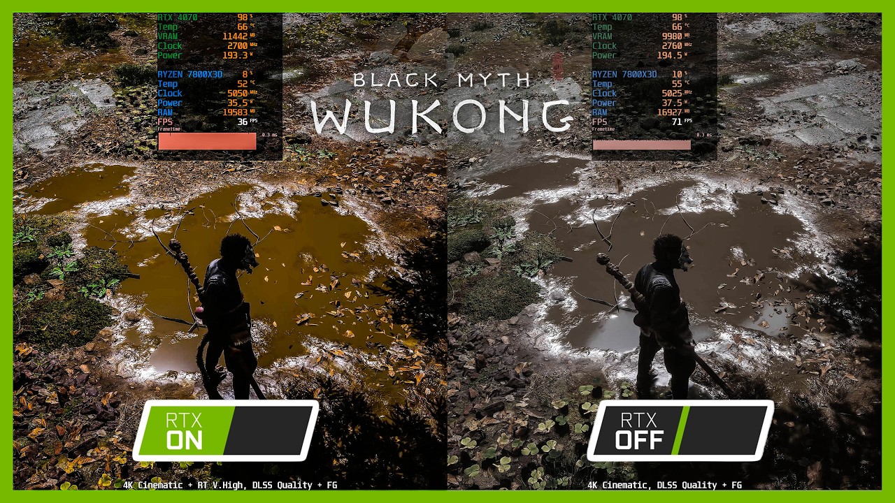 Black Myth: Wukong | RTX ON vs OFF | Ray Tracing - Graphics Comparison ...