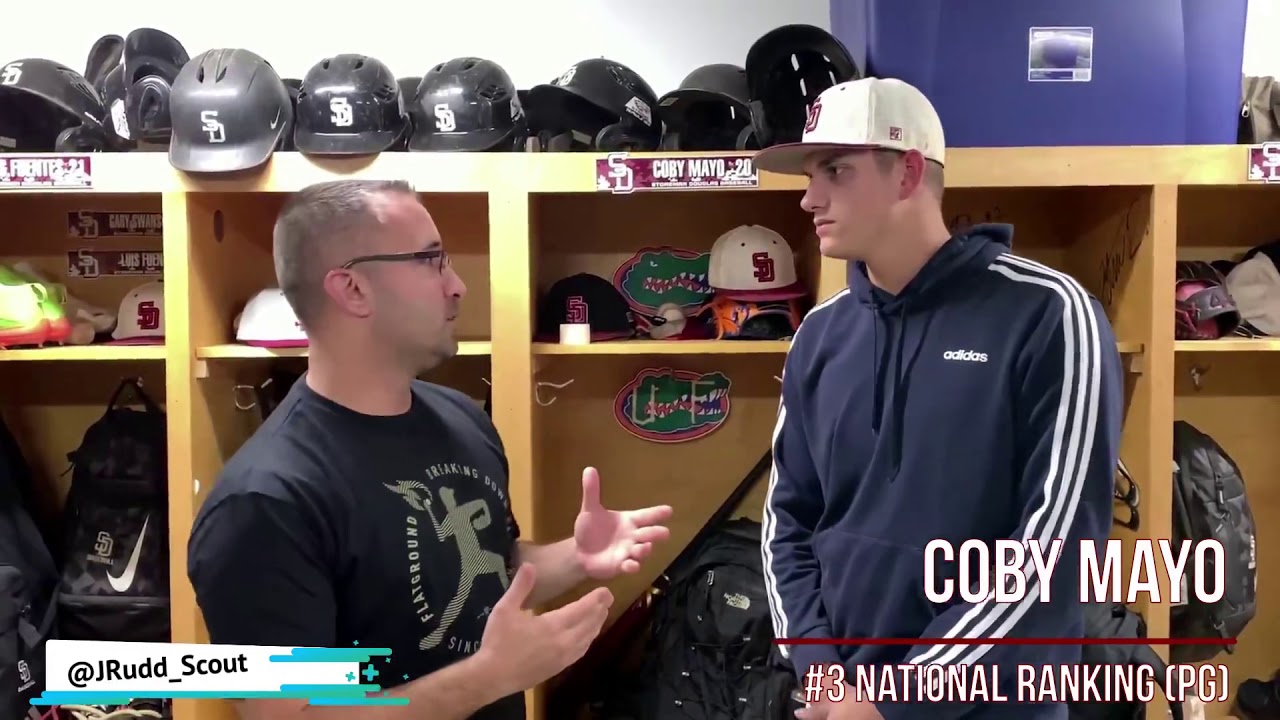 Interview with MLB Coby Mayo in High School - Baseball - YouTube