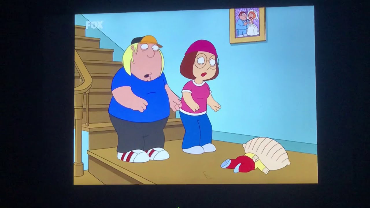 Family Guy Stewie Falls Down the Stairs - YouTube