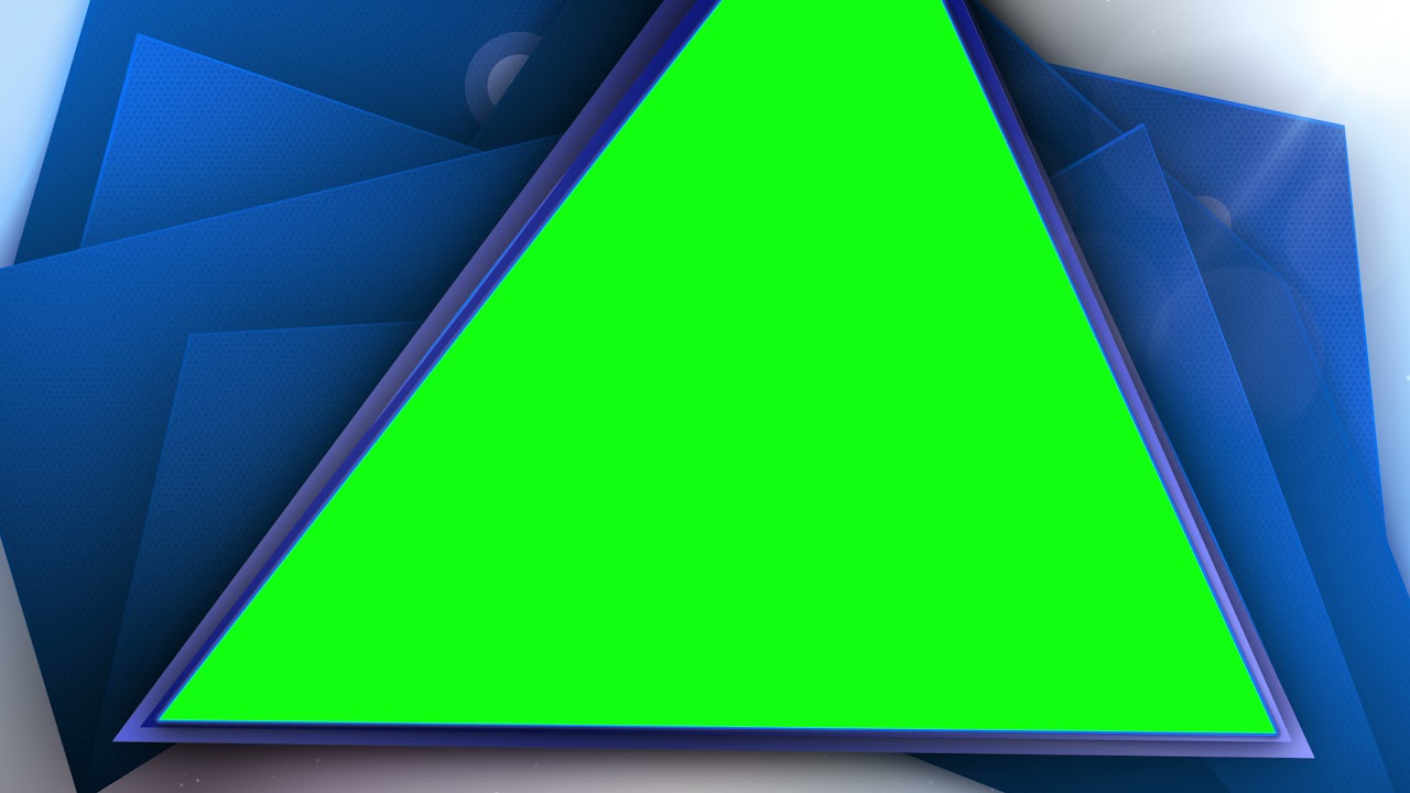 Moving Triangles BLUE - Green Screen Promo-Slideshow-Presentation ...