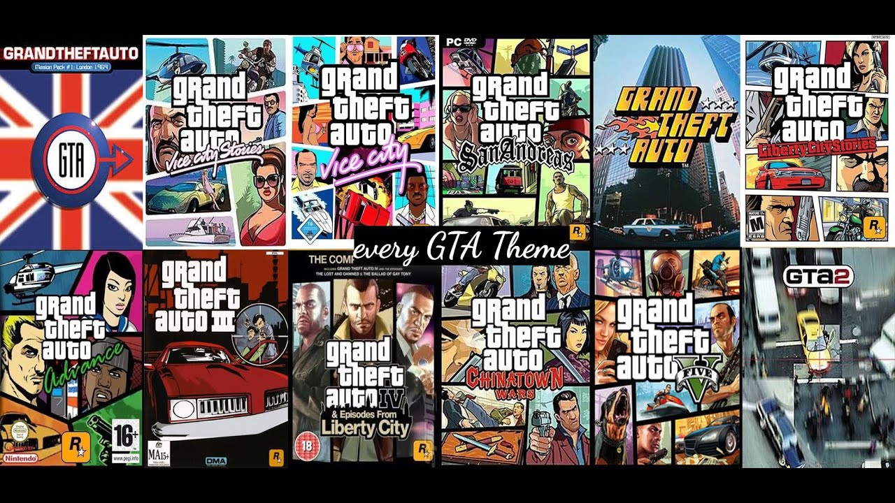 Every Gta Theme song 1 -5 - YouTube
