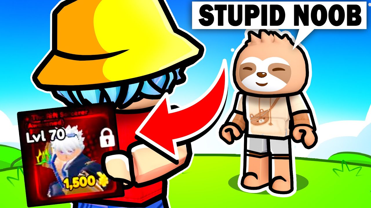 Trolling SLOTH As A NOOB With Secret Powers In Roblox Anime Defenders ...