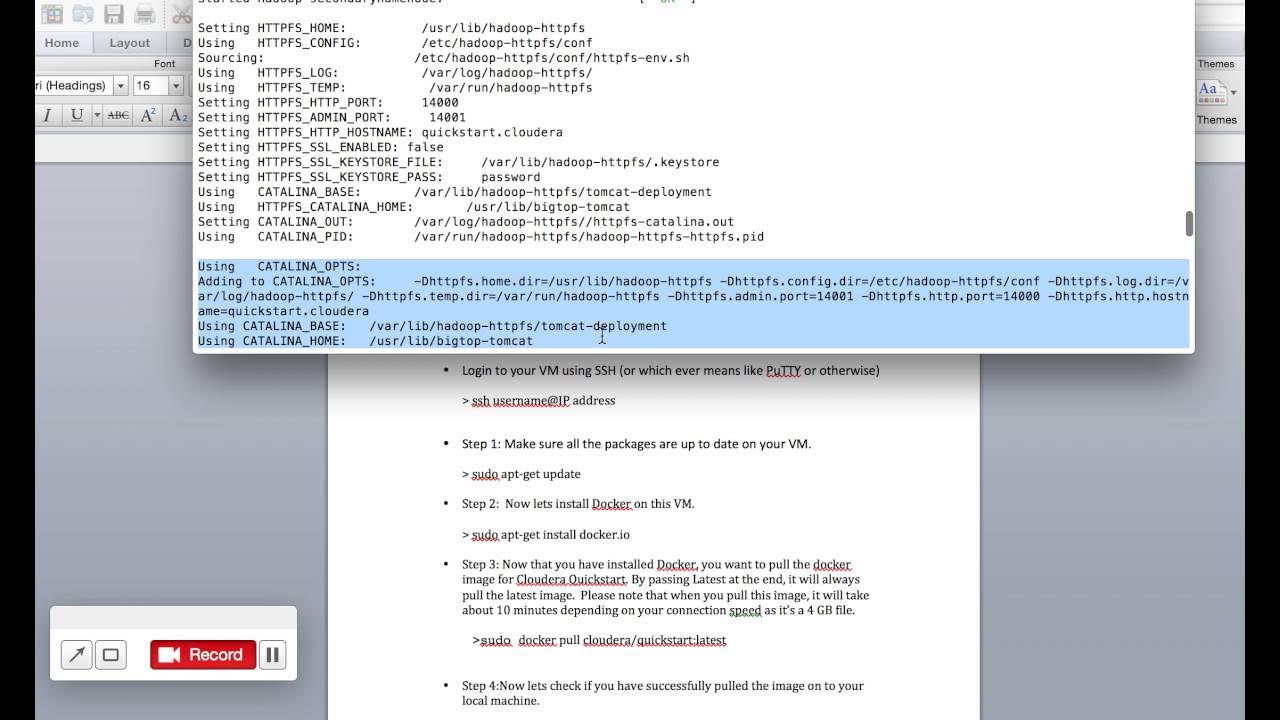 Cloudera QuickStart - Installation Using Docker Container on Ubuntu - Part 1 - YouTube