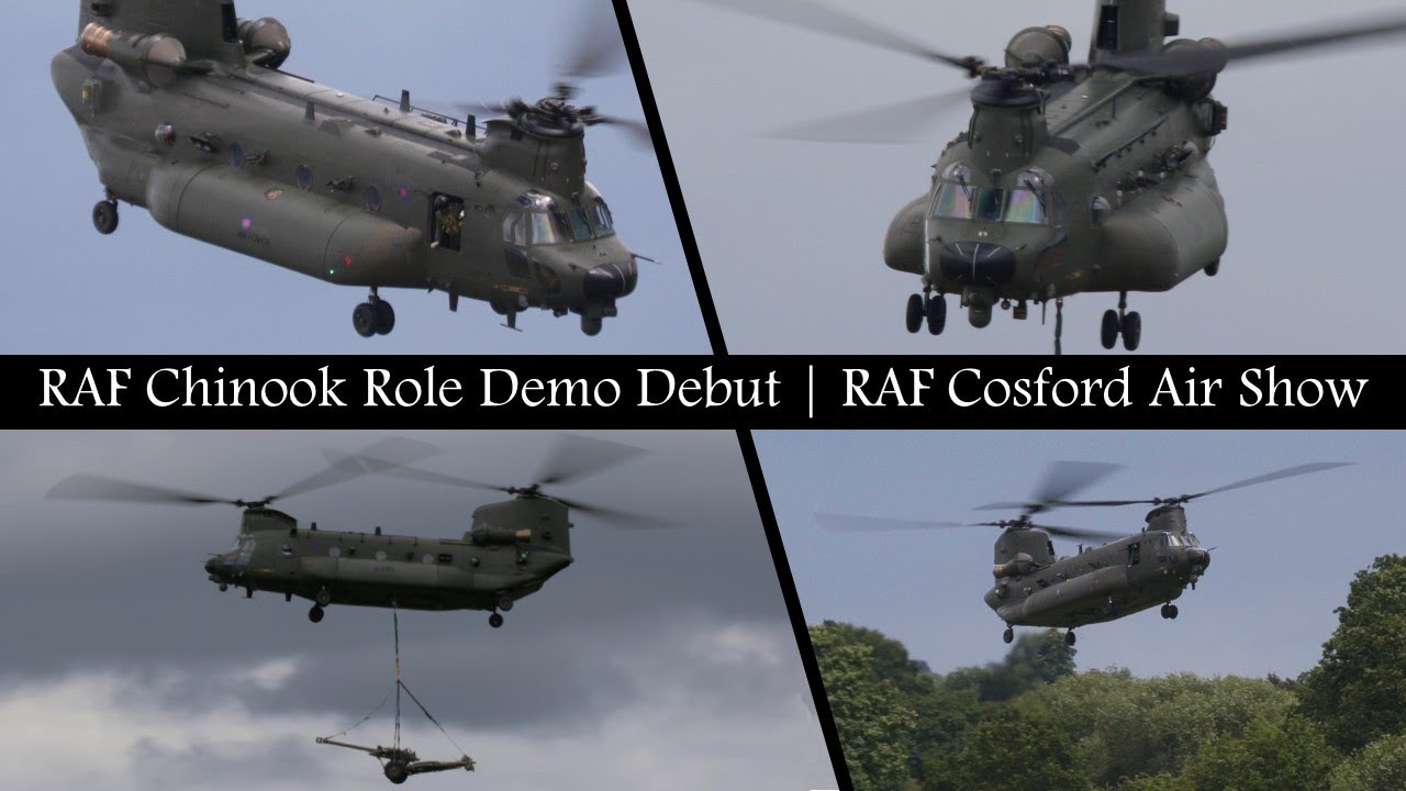 First Look at the New RAF Chinook Role Demo | RAF Cosford Air Show 2024 ...