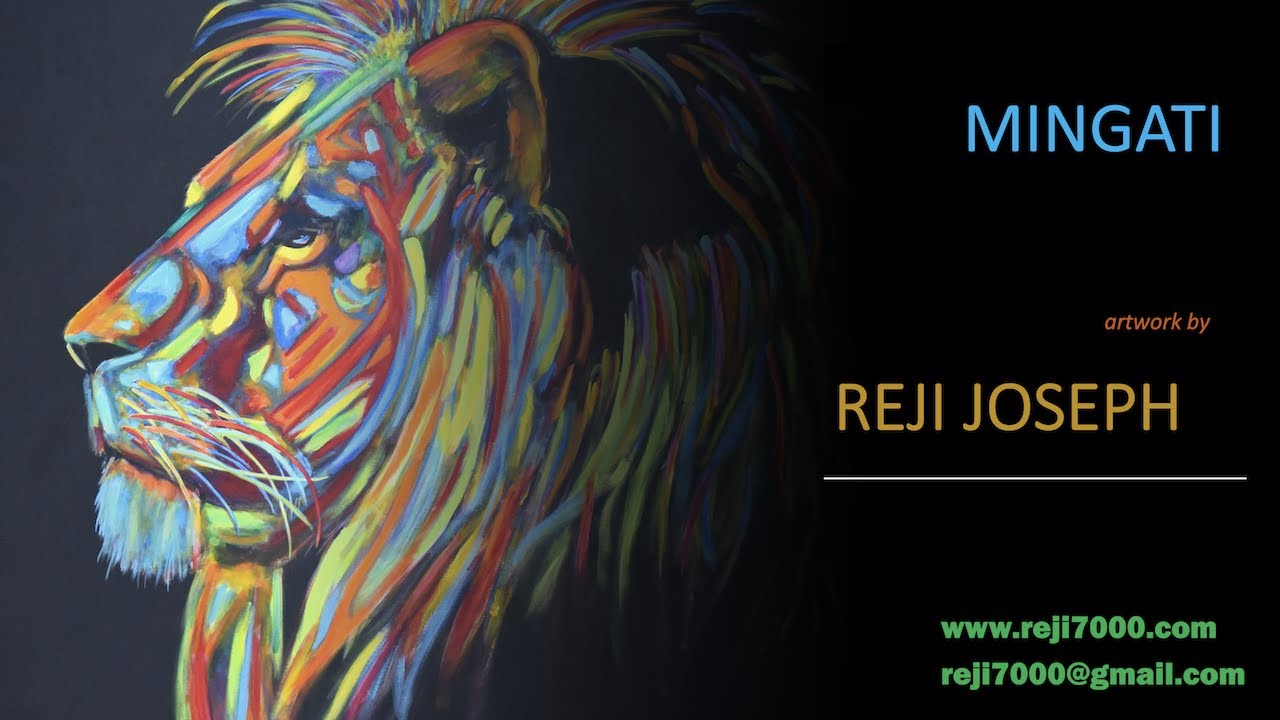Painting a Lion Time lapse tutorial step by step. MINGATI by Artist ...