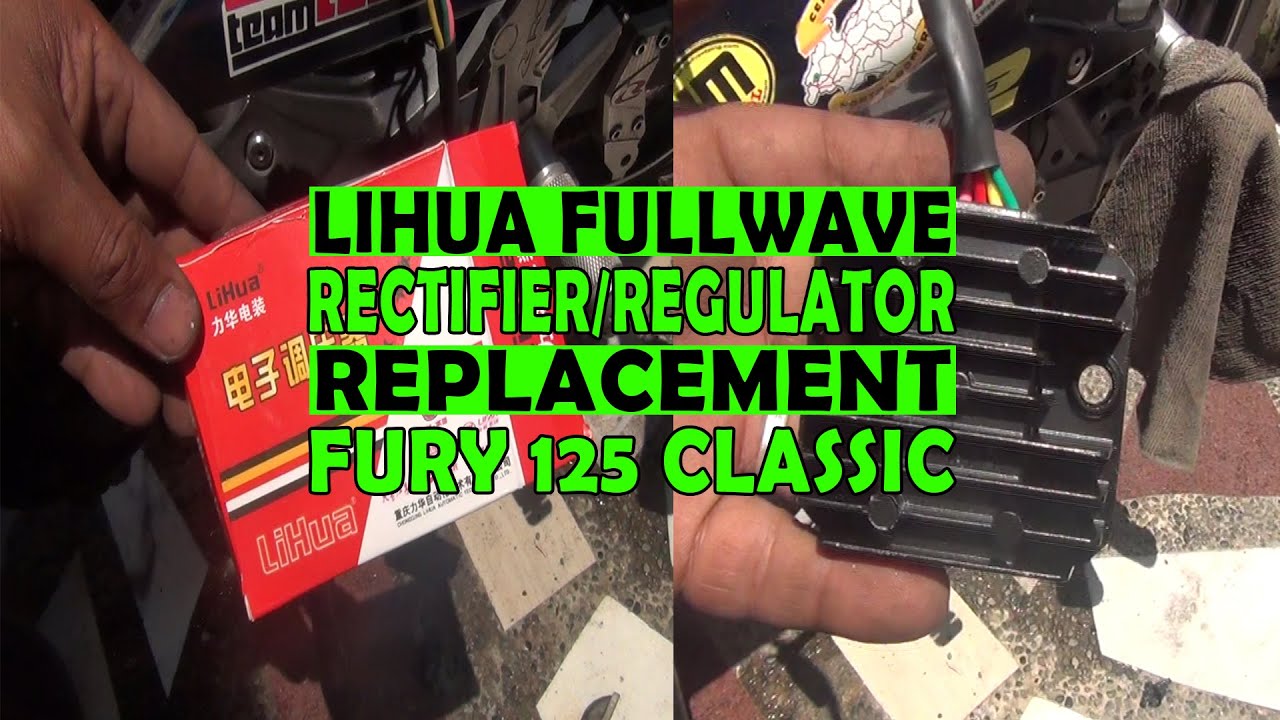 Lihua Rectifier/Regulator Replacement on Fury 125 - YouTube