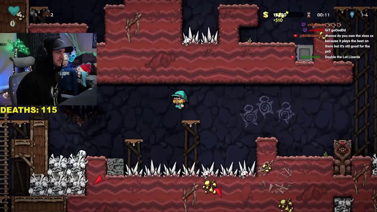 FIRST TIME PLAYING SPELUNKY 2 (DAY 3) - YouTube