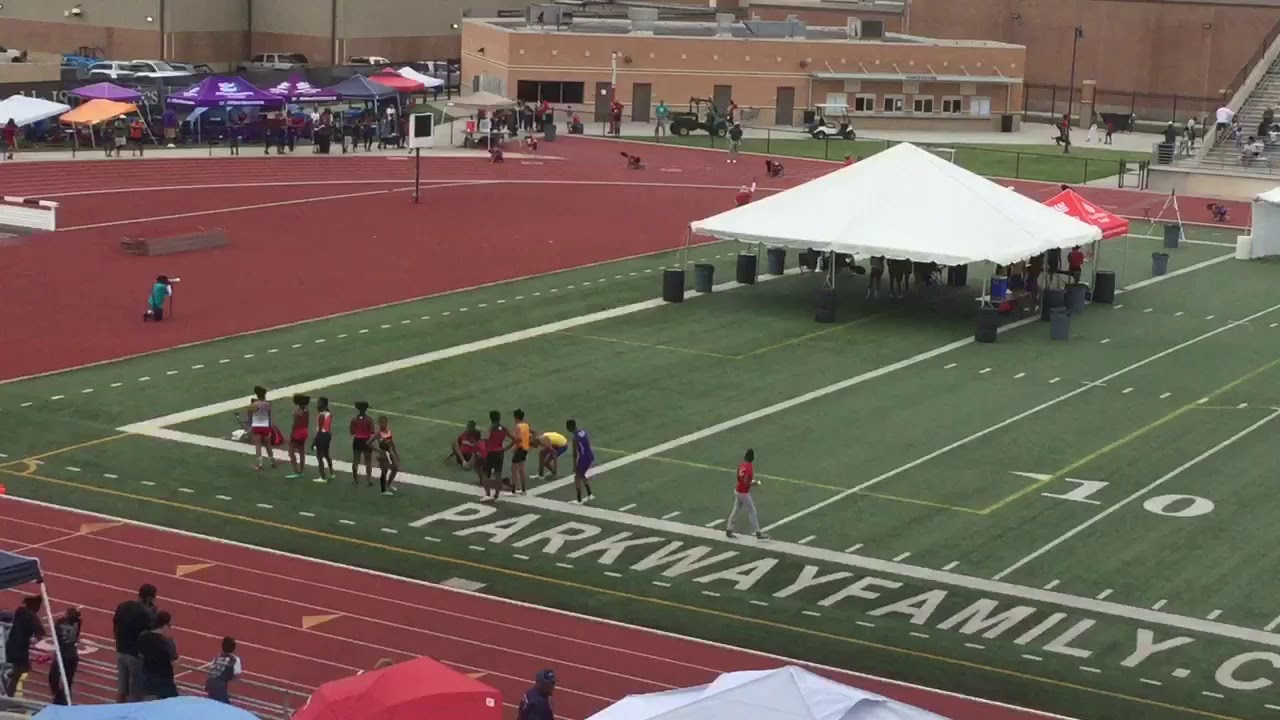 2019 13-14 girls 4x1 Relay Qualifying - YouTube
