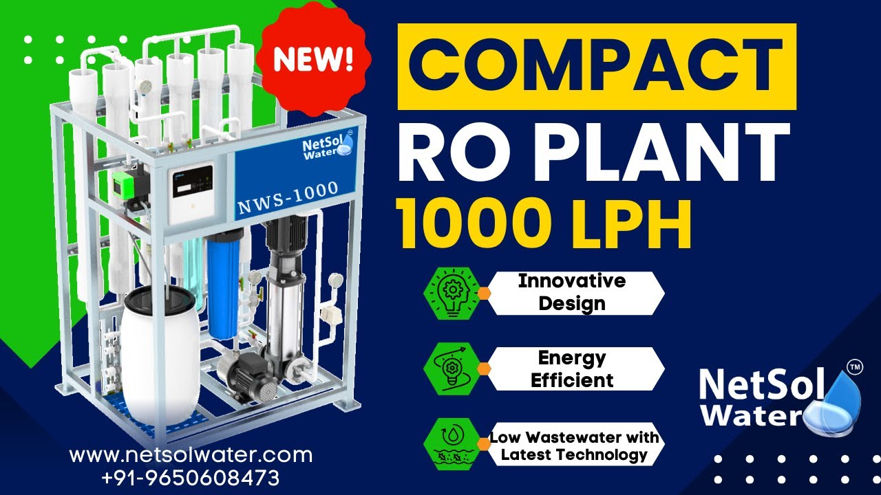 1000 LPH Commercial RO Plant Manufacturer - Compact Design & Latest ...