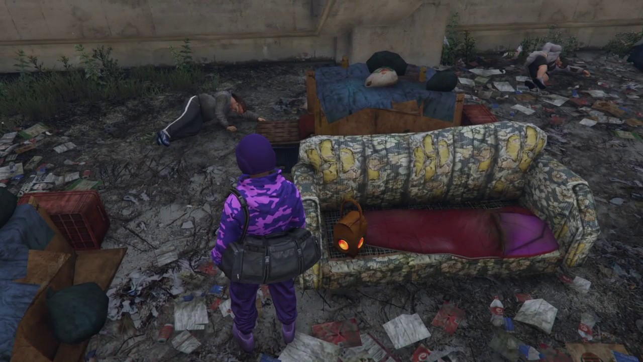 GTA V Trying To Help Out The Homeless - YouTube