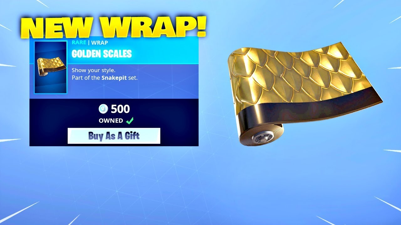 *NEW* GOLDEN SCALES WRAP! Fortnite ITEM SHOP [April 5, 2019] | Fortnite ...