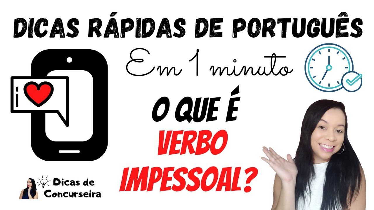 O que é verbo impessoal? | Dicas rápidas em 1 minuto - YouTube