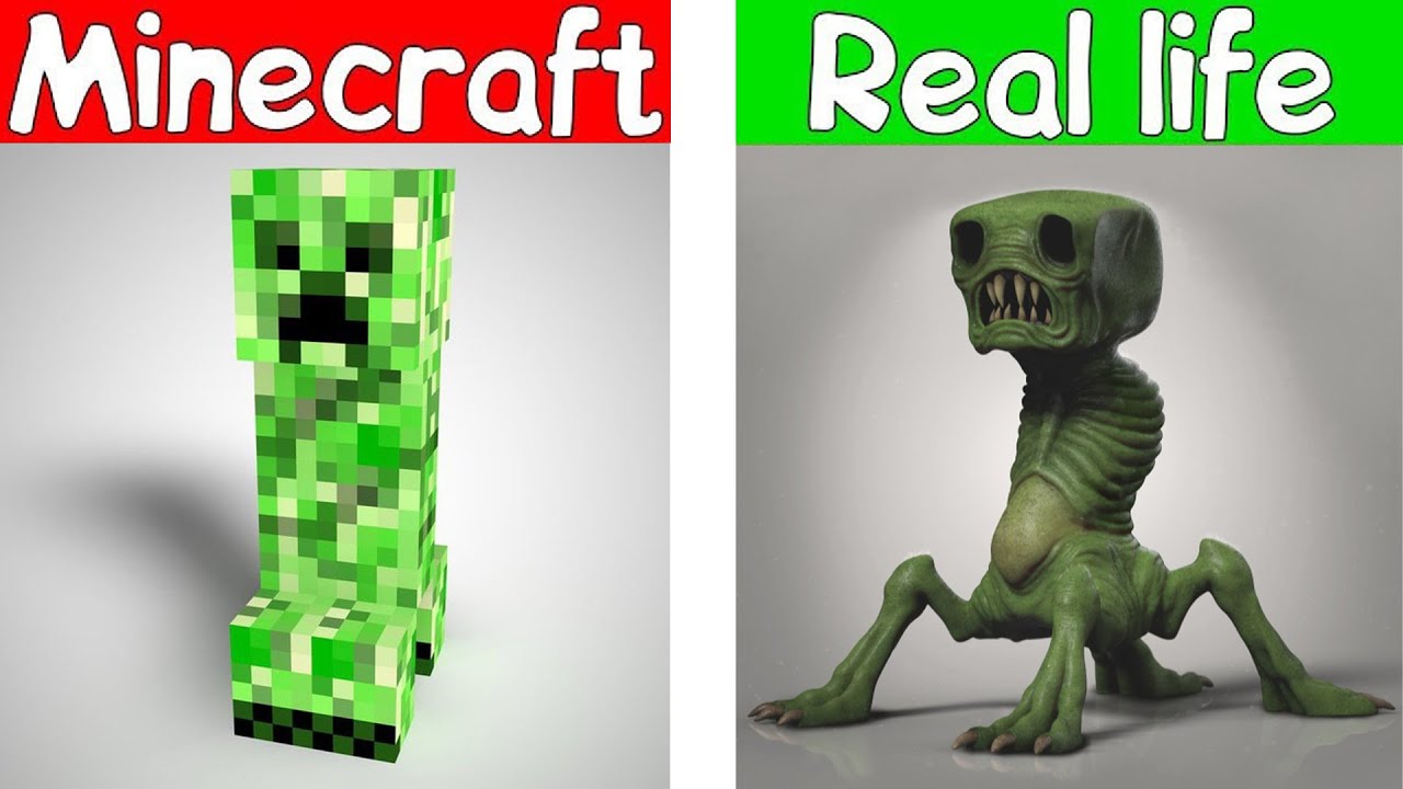 Realistic minecraft | Realistic water| Creeper | lava | Slime block ...
