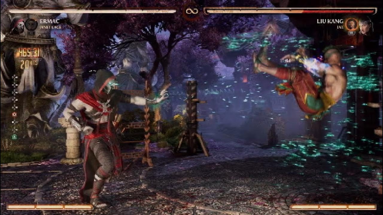 [MK1] Ermac easy meterless 46% combo - YouTube