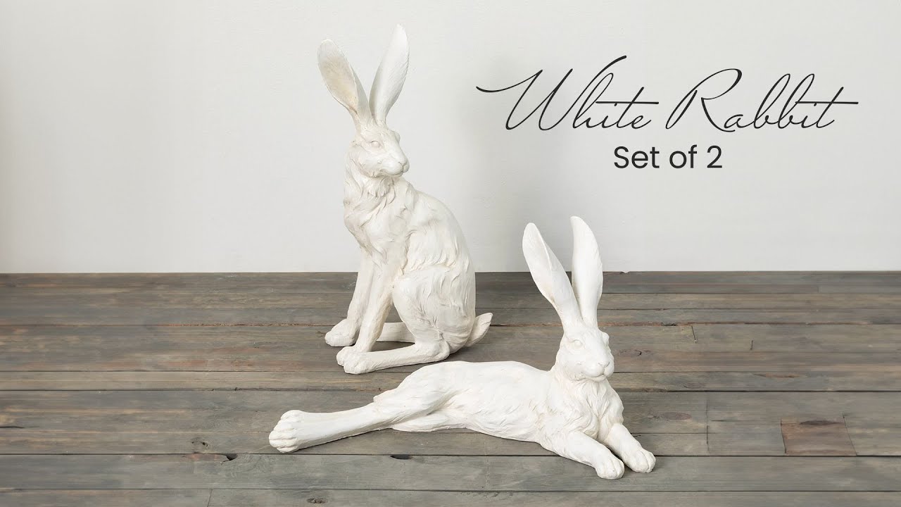 White Rabbit Figure Set - YouTube