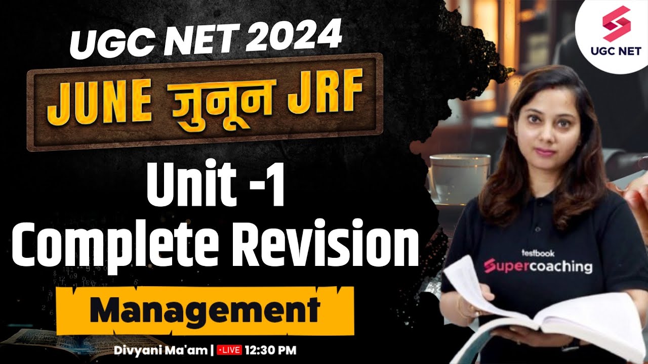 UGC NET JUNE 2024 | UGC NET Management Paper 2 | Management Function ...