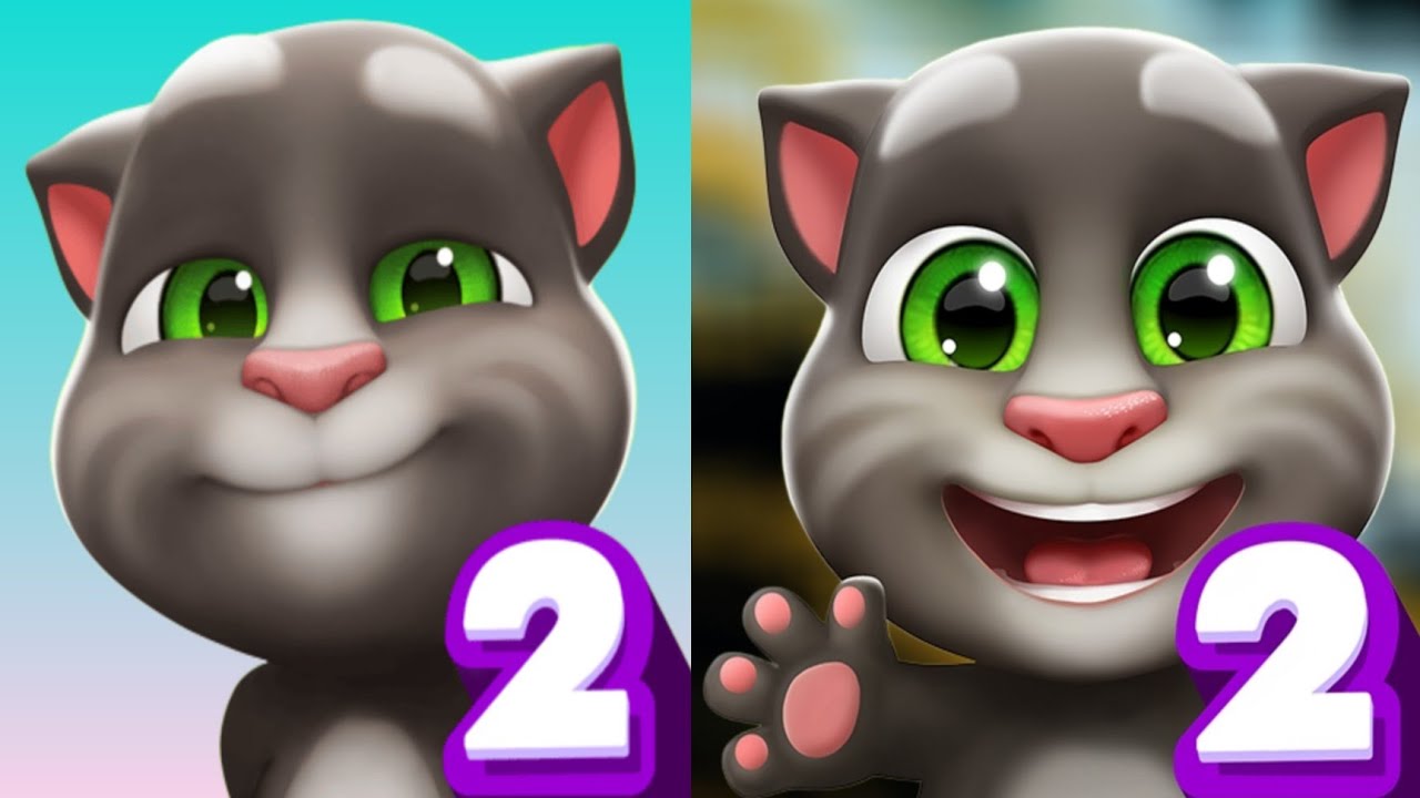 My Talking Tom 2 vs My Baby Talking Tom 2 - Funny moments Cat 😺 ...