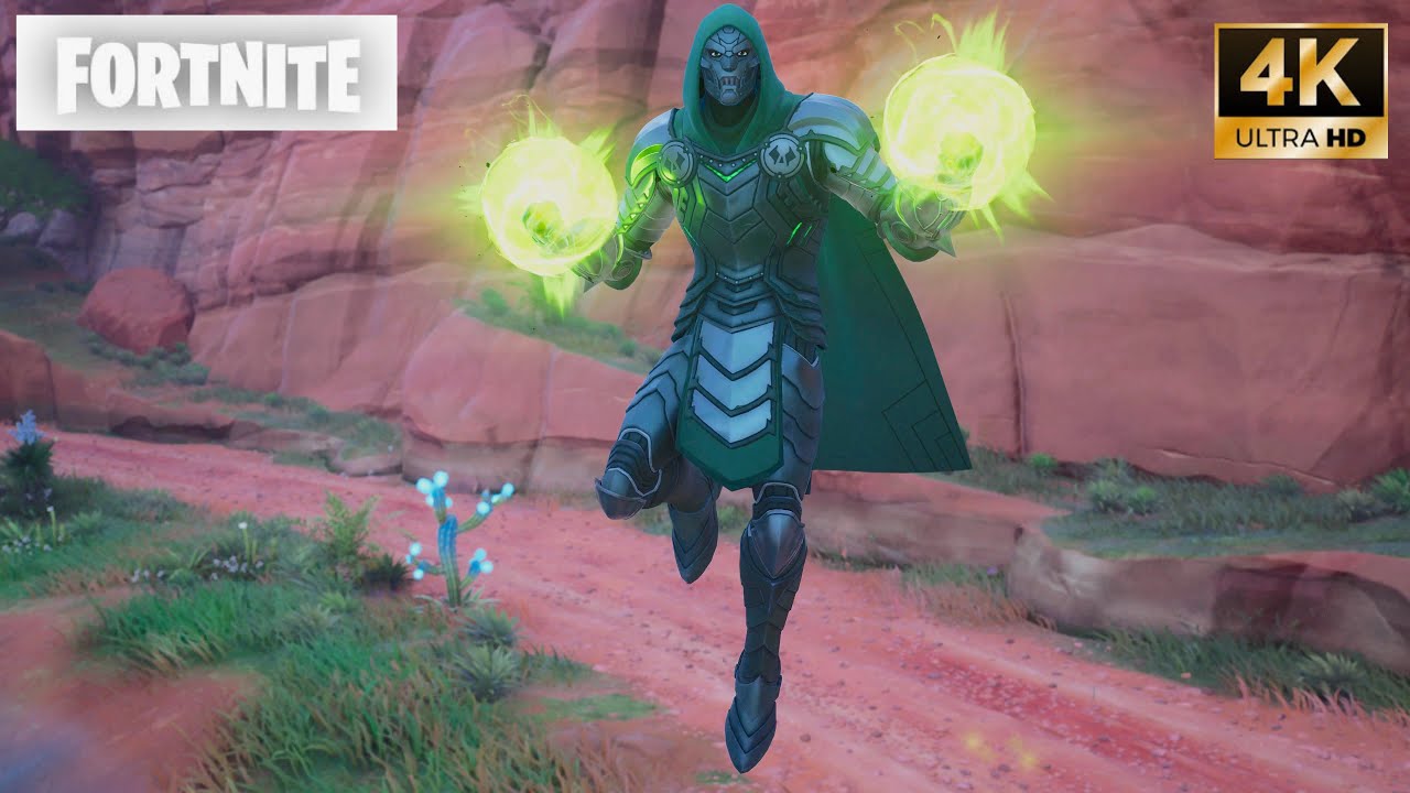 Dr Doom Skin Gameplay - Fortnite (4K 60fps) - YouTube