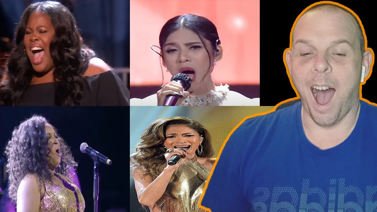 Reacting To Singers Attempting The And I Am Telling You High Note - YouTube