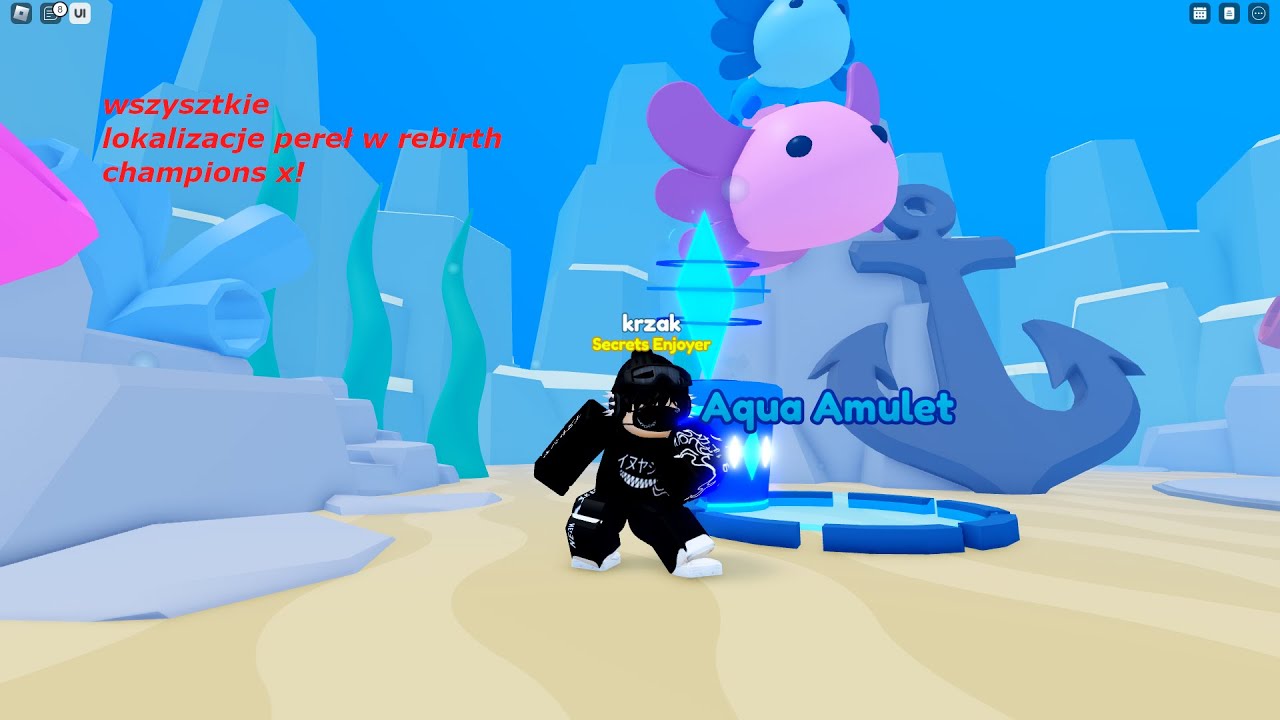 Lokalizacja wszystkich pereł w REBIRTH CHAMPIONS X! AQUA AMULET (roblox ...