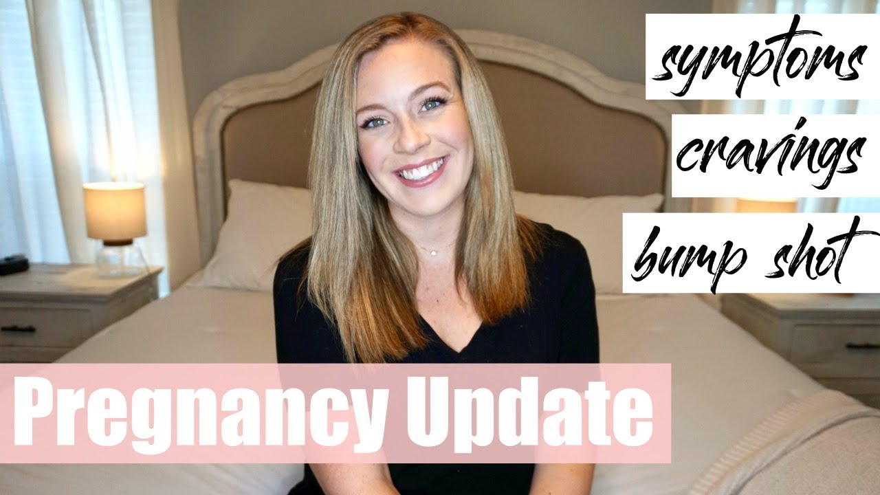 1st Trimester Pregnancy Update | Bump Shot + Symptoms - YouTube